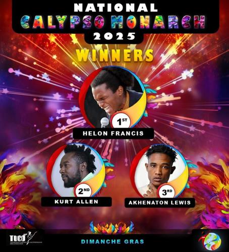 Senator Helon Francis takes Calypso Monarch 2025 Title | News | trinidadexpress.com