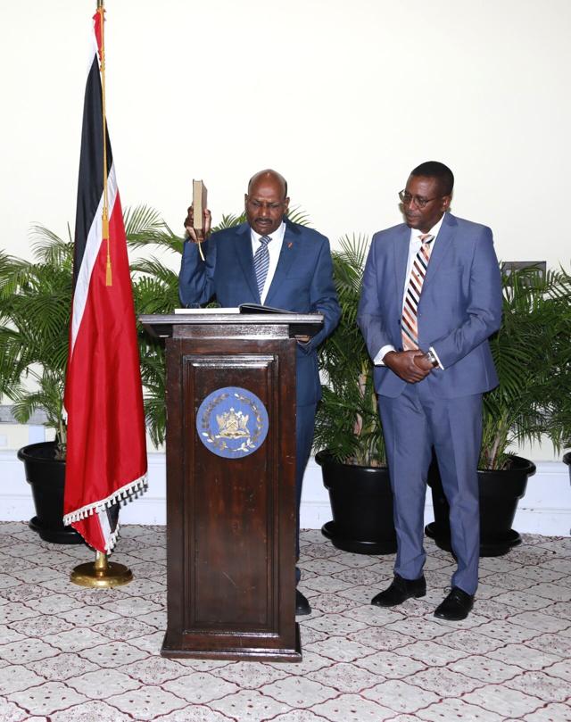 Wade Mark sworn in as Acting President of T&T | News Extra ...