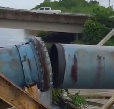 Major collapse of WASA pipeline: Falls into Godineau River | News Extra ...