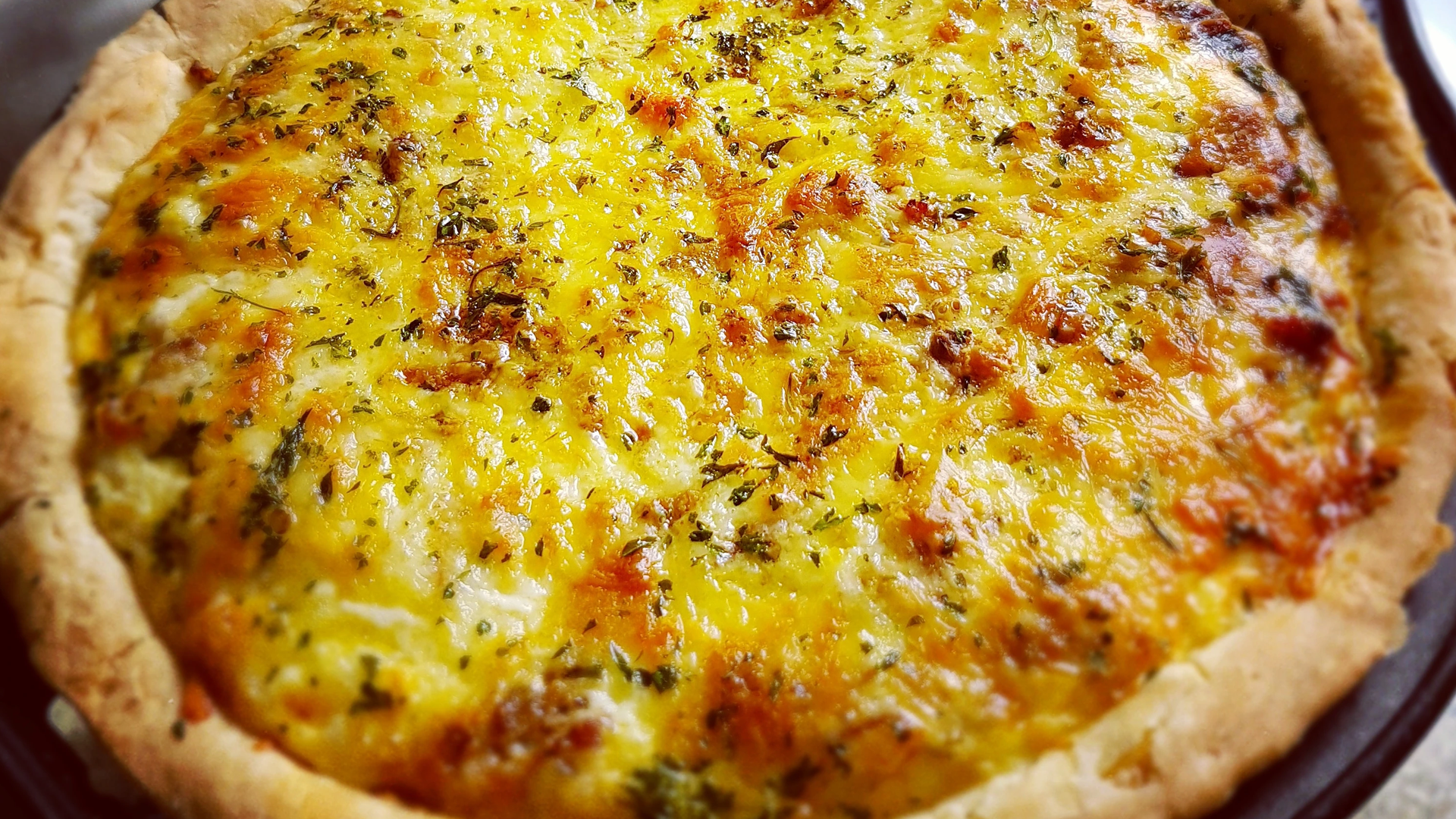 Salted Fish and Sweet Corn Quiche with Papaya and Sweet Pepper Chutney ...