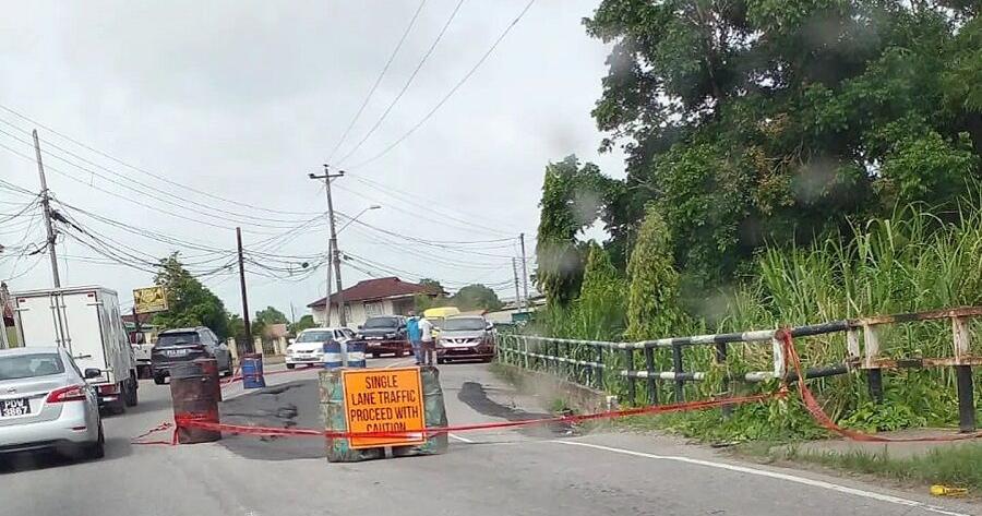 Haynes calls for immediate repair of collapsing Gasparillo road | News ...