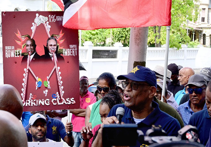 Crowds protest over Govt salary increase | Local News | trinidadexpress.com