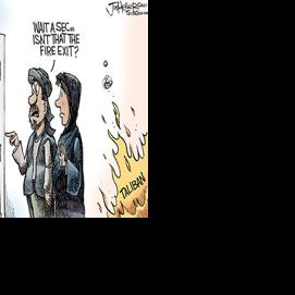Exit cartoon | Editorial Cartoons | trinityjournal.com