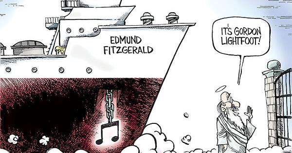 Edmund Fitzgerald | Editorial Cartoons | trinityjournal.com