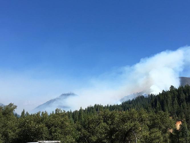 Middle fire sends up plume, but FS says control lines are not ...