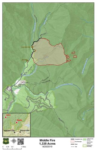 Middle fire cools, progress reported | Local News | trinityjournal.com