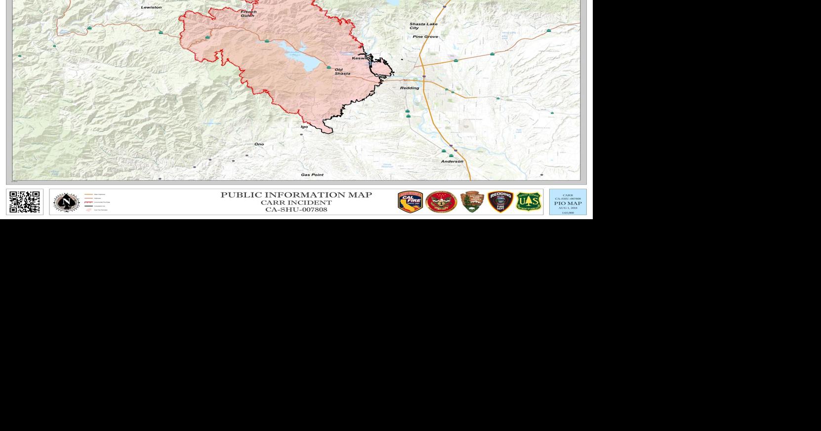 Aug. 1 Carr fire map | Local News | trinityjournal.com