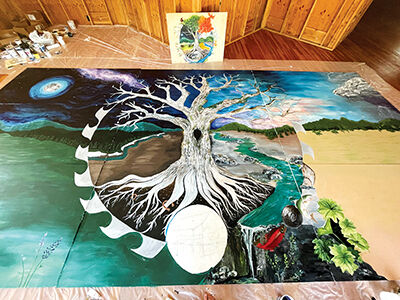 Mural of Hayfork’s resiliency nearing completion | Arts ...
