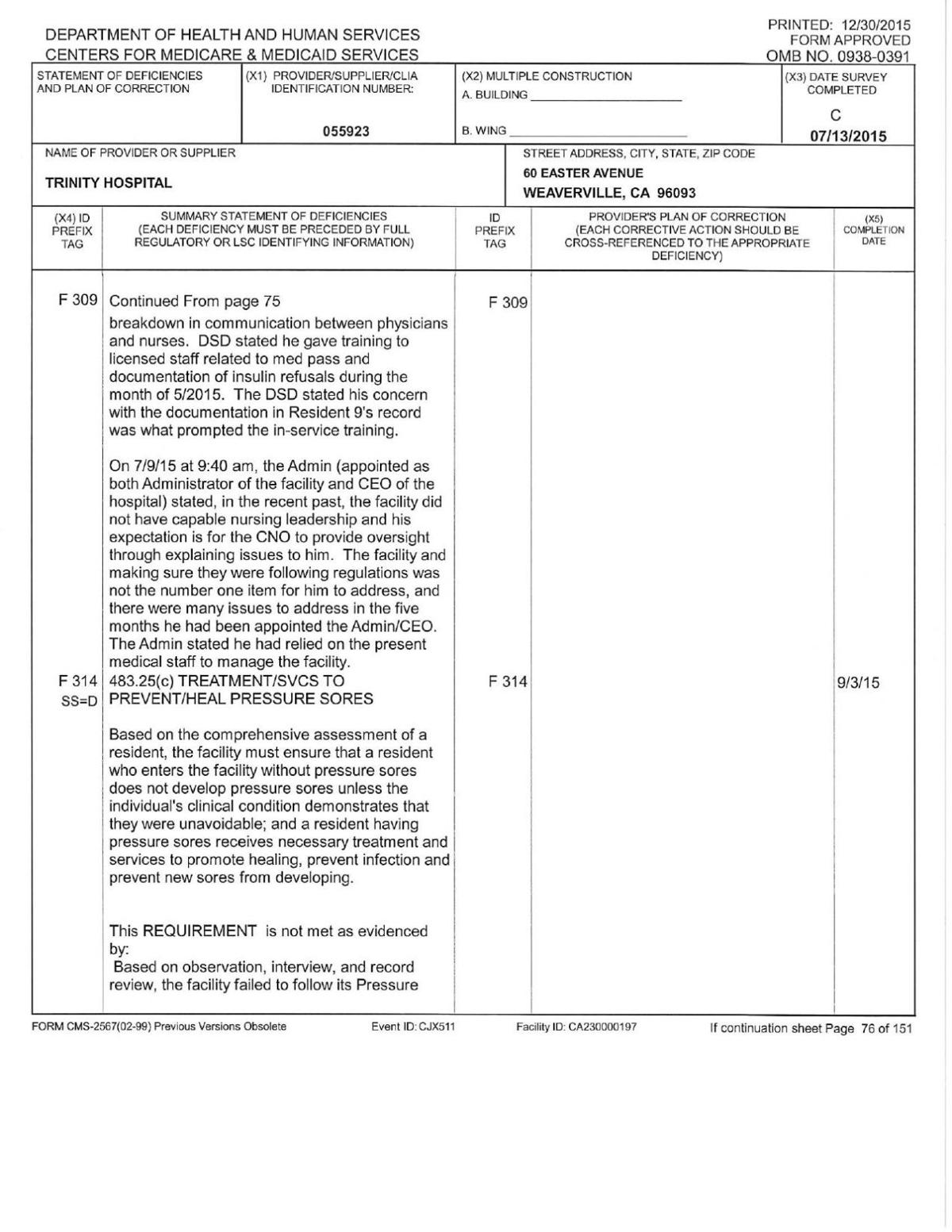TH SNF survey part 2 | Local News | trinityjournal.com