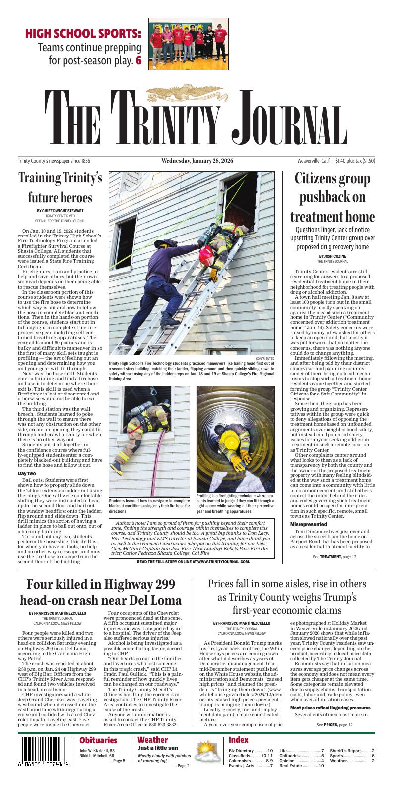 Page P1 | Trinity Journal | trinityjournal.com