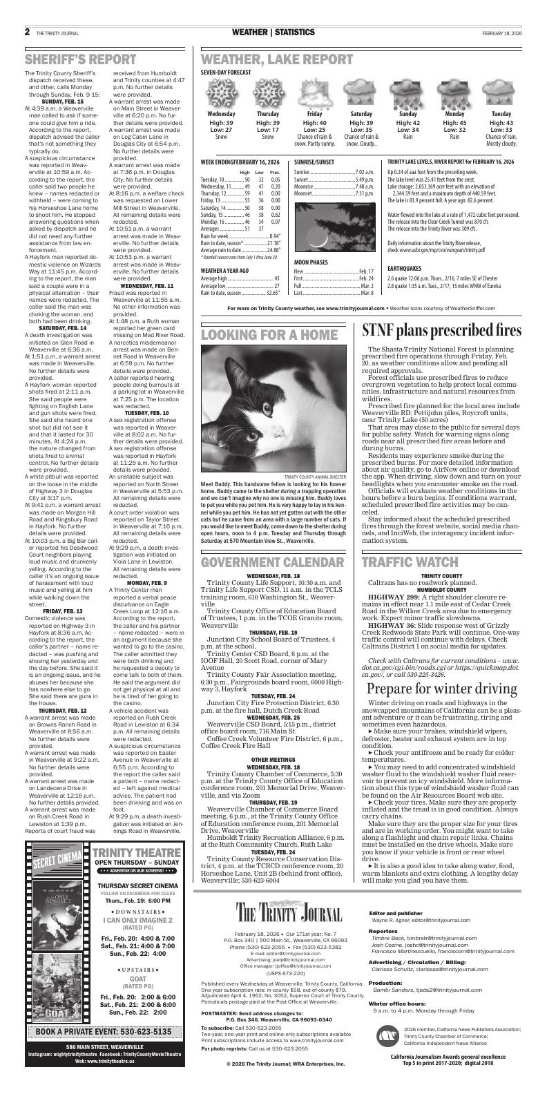 Page P2 | Trinity Journal | trinityjournal.com