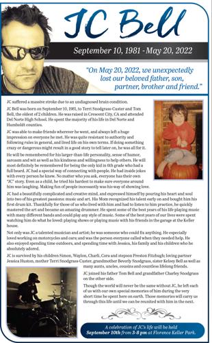 JC Bell | Obituaries | triplicate.com