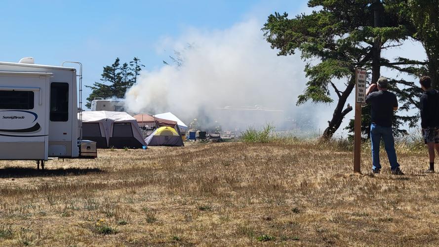 Photos: Motor home burns at Lighthouse Cove RV park on Elk Creek on ...