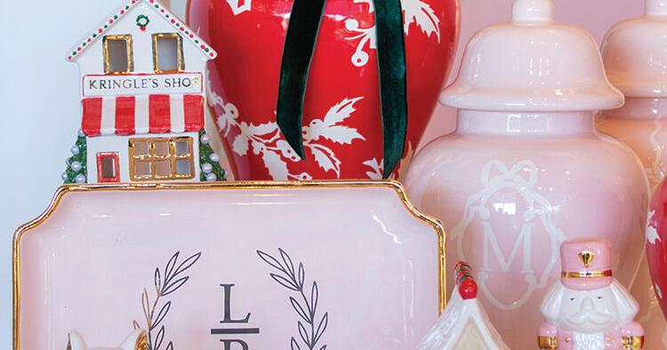 Rosy cozy: Ruby Clay Co. has holly-adorned ginger jars and more artisan ...