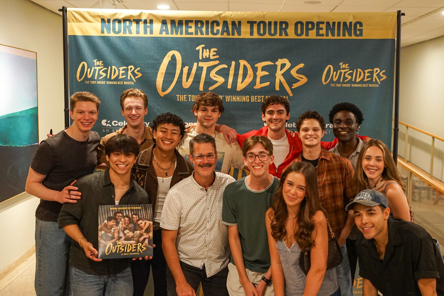 Scenes from the 'The Outsiders' North American tour cast reveal at the ...
