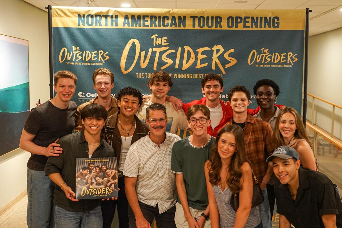 Scenes from the 'The Outsiders' North American tour cast reveal at the ...