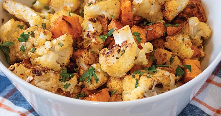 Roasting success: A recipe for roasted cauliflower and sweet potatoes ...