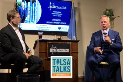 Live from Tulsa Press Club with Brad Carson, President of the University of Tulsa | About Town ...
