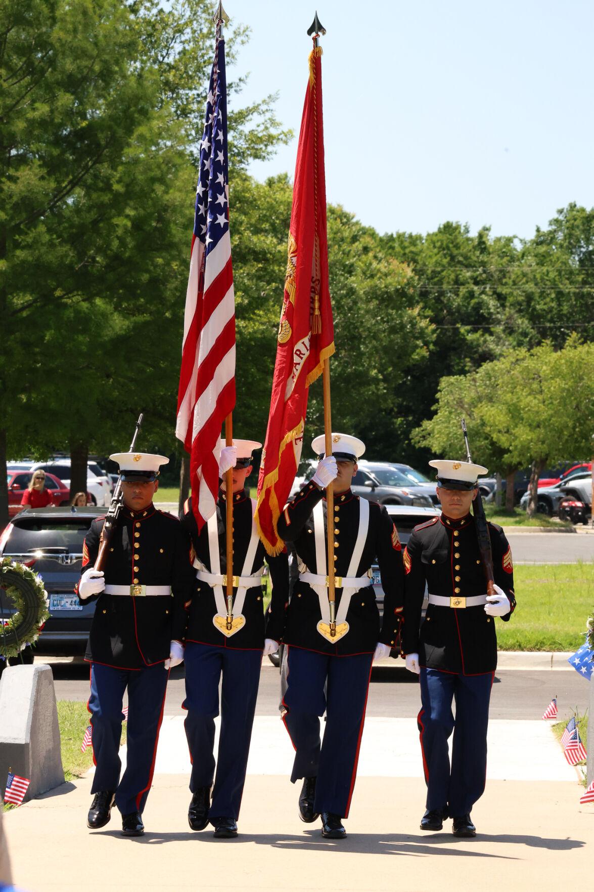 Scenes from Gold Star Families Memorial Monument unveiling in Owasso ...