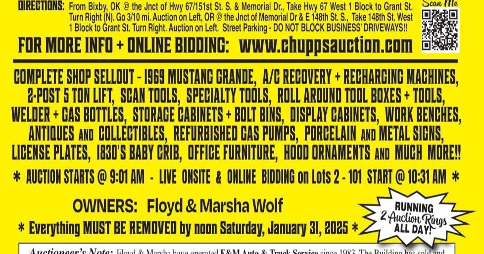 CHUPPS AUCTION CO