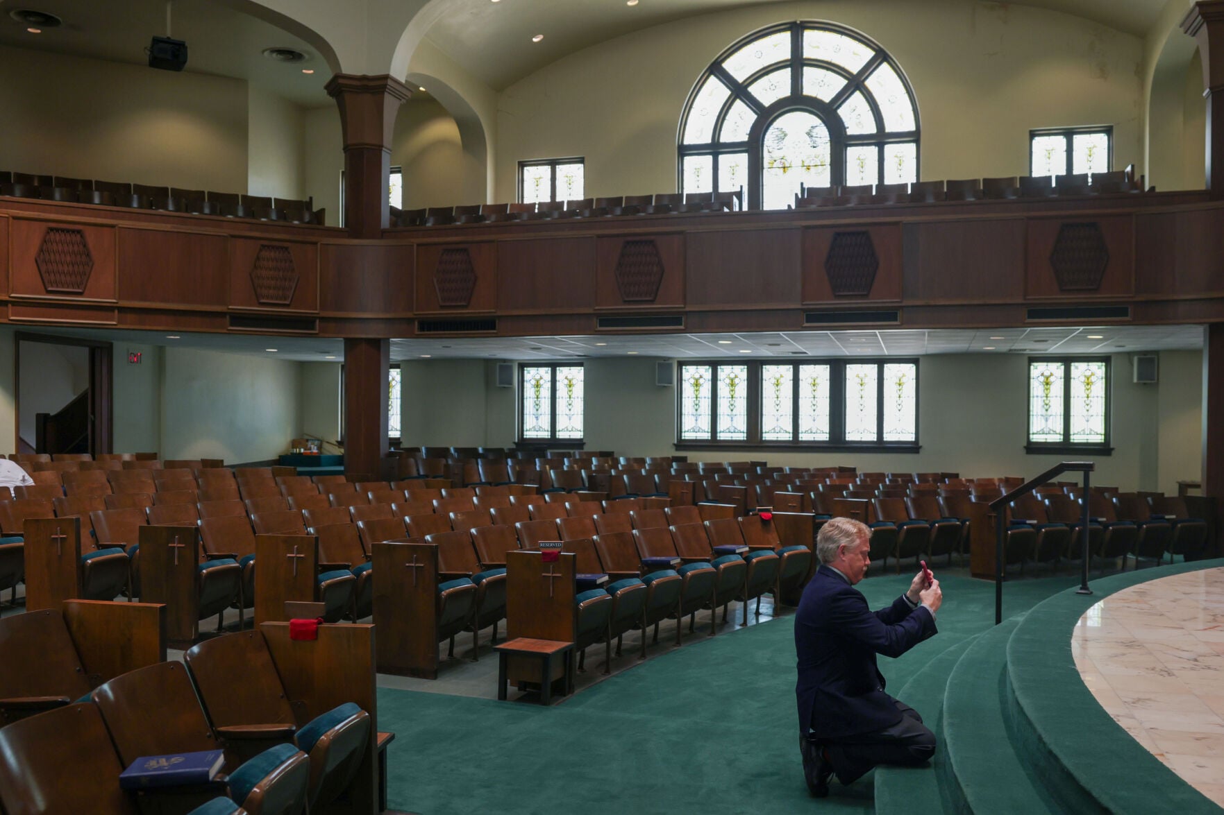 Tulsa First Christian Church building downtown: Last baptism
