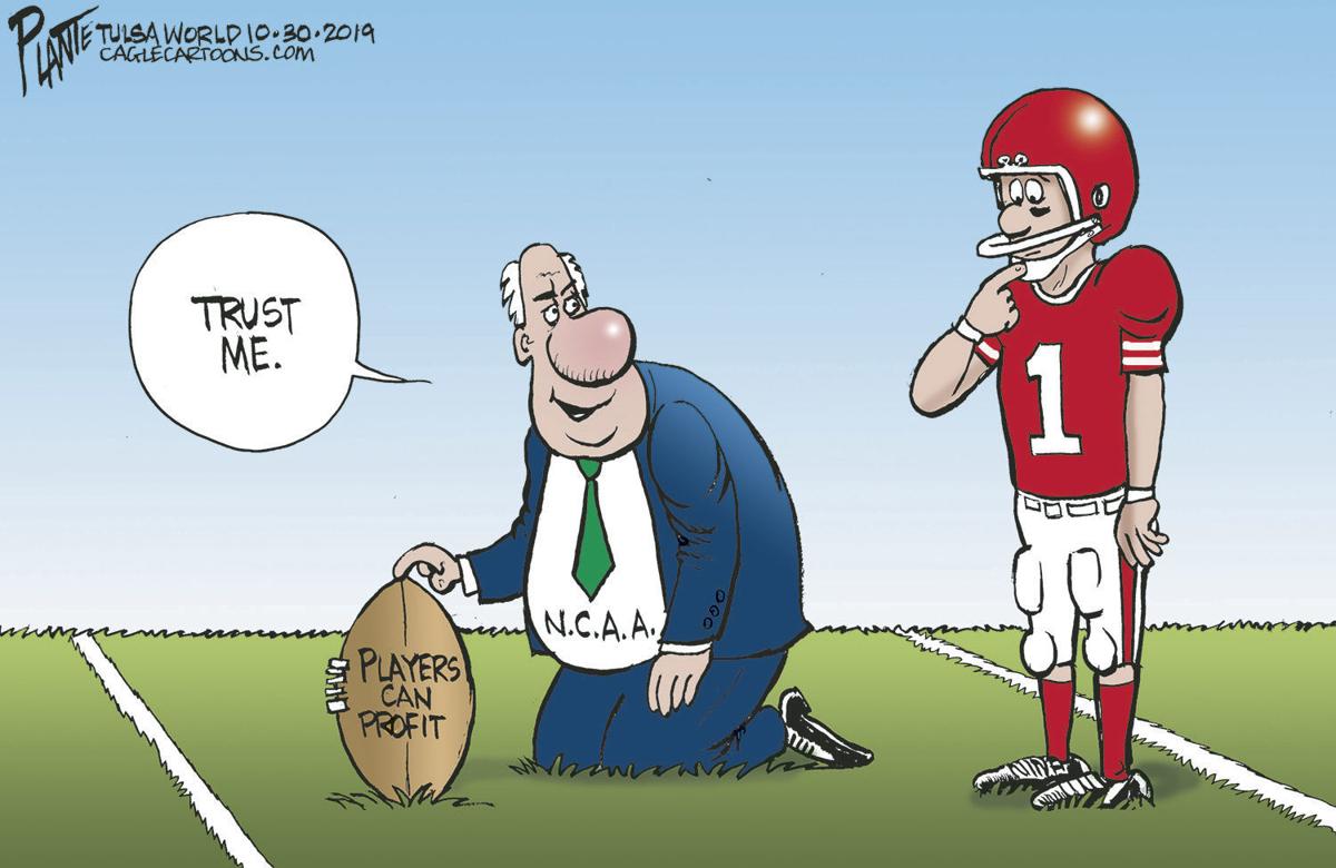 Bruce Plante Cartoon: NCAA and players