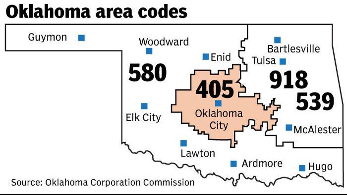 Central Oklahoma to get 572 area code for new telephone numbers ...