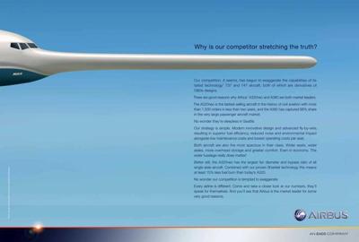 Airbus ads jab Boeing on new jets