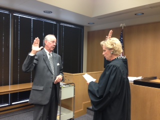 County commissioner takes oath of office
