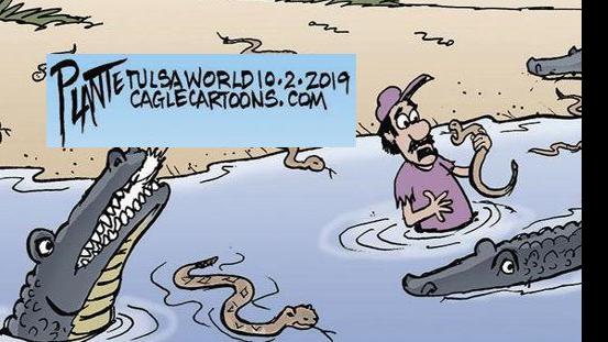 Bruce Plante cartoon: Alligator moat as a border wall? | Columnists ...