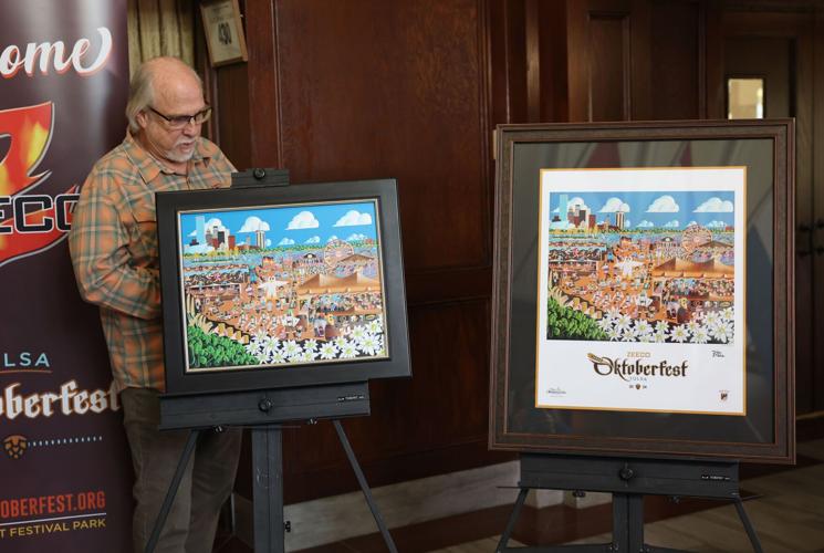 2024 Zeeco Tulsa Oktoberfest poster created by folk artist