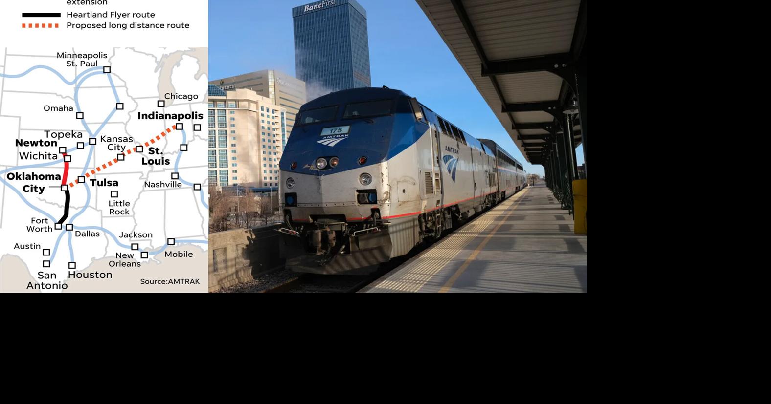 Tulsa-OKC passenger rail service again a possibility