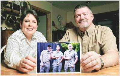 Three kids in the Corps