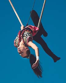 Famous Tight Rope Act Soars Above Fair