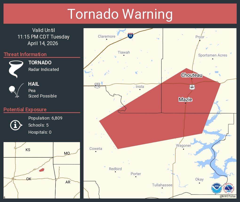 Update: EF-1 tornado damage found near Tulsa Hills, National Weather ...