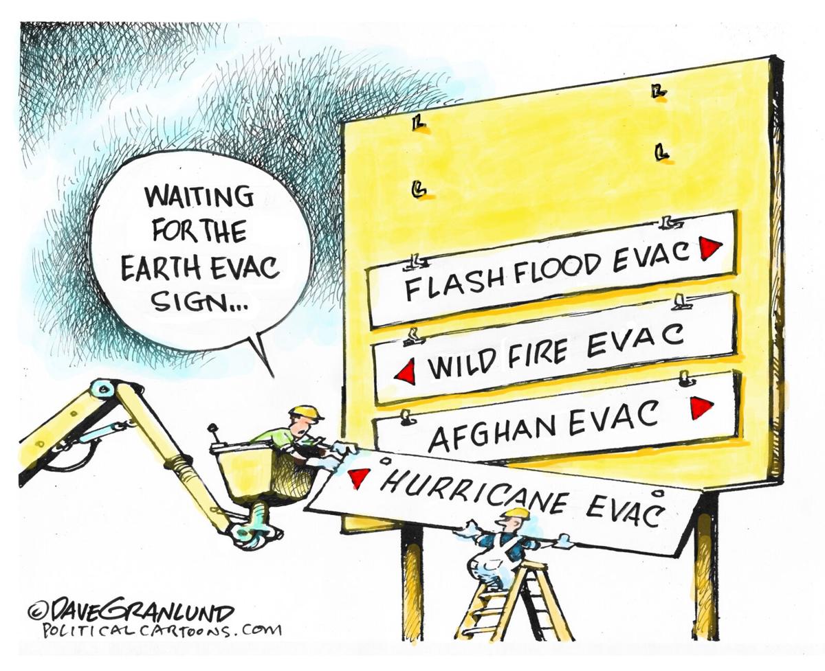 Cartoon: Evacuation Signs