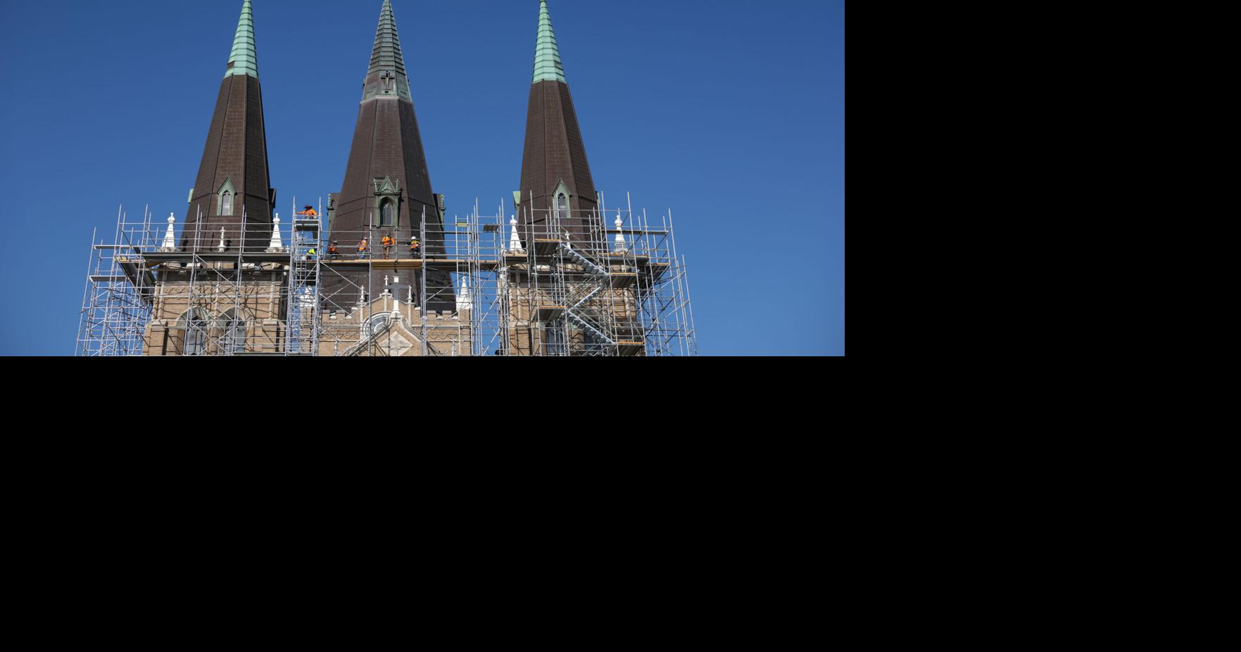 Photos: Repairing the Holy Family Cathedral spires