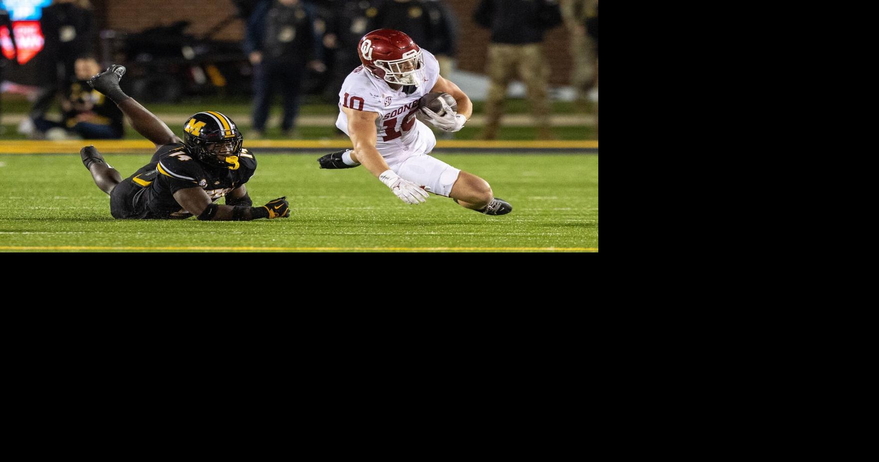 Former OU TE Bauer Sharp’s INT vs. LSU lives on infamously