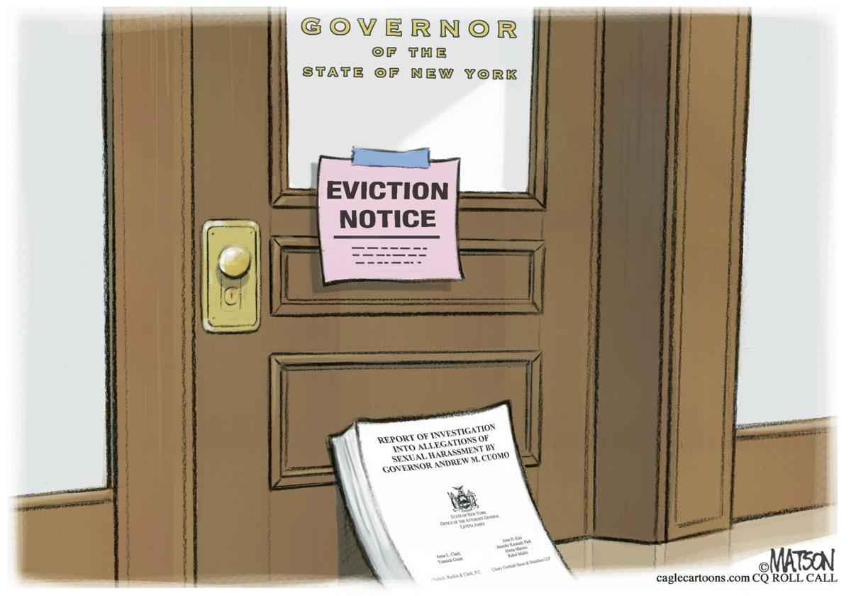 Cartoon: Governor Cuomo Eviction Notice