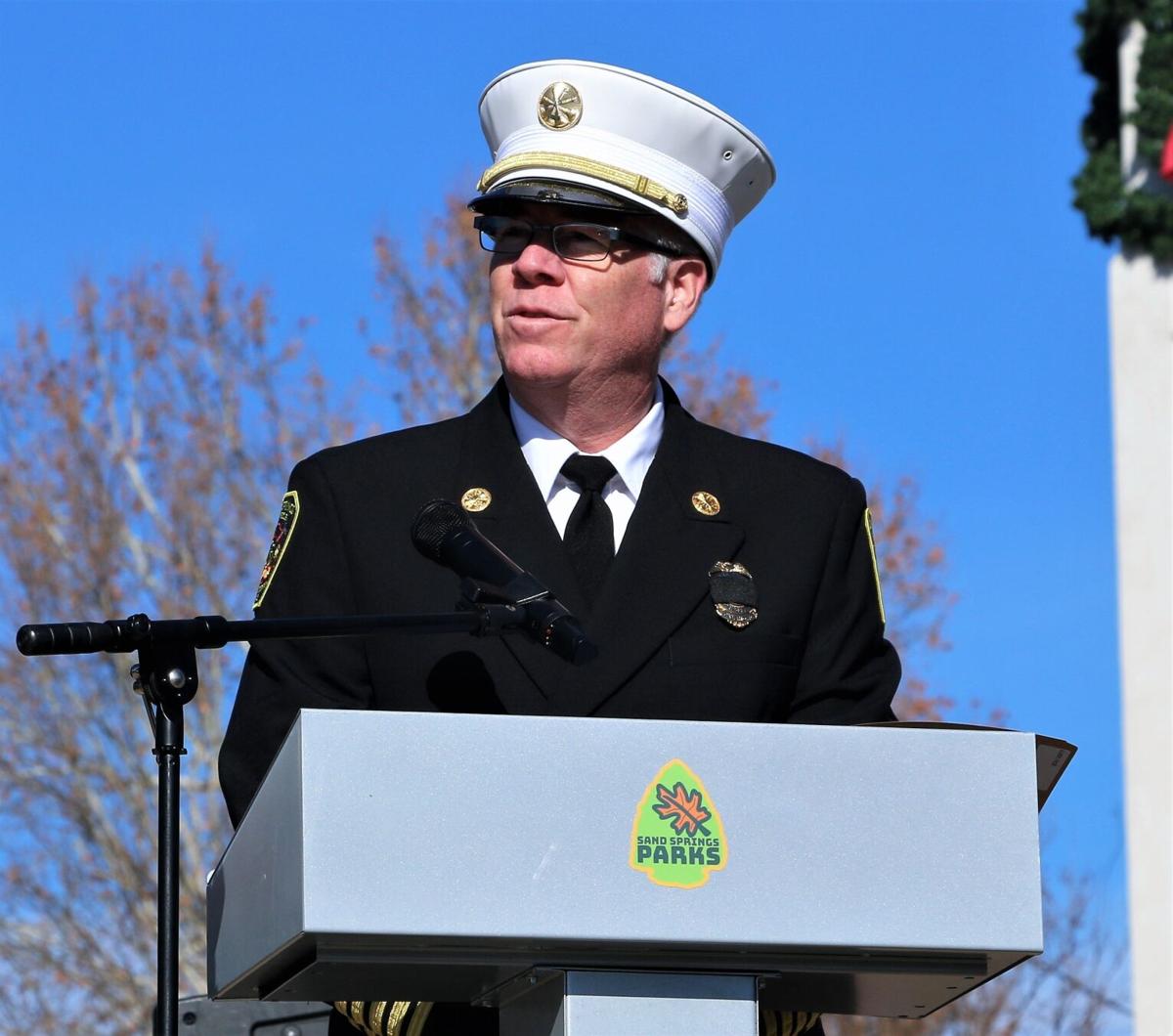 Sand Springs Fire Chief Justin Hall retiring at end of month
