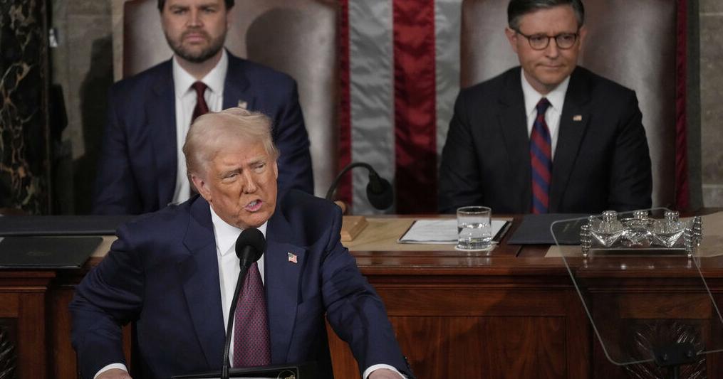 Trump's address showed the country's stark partisan divide