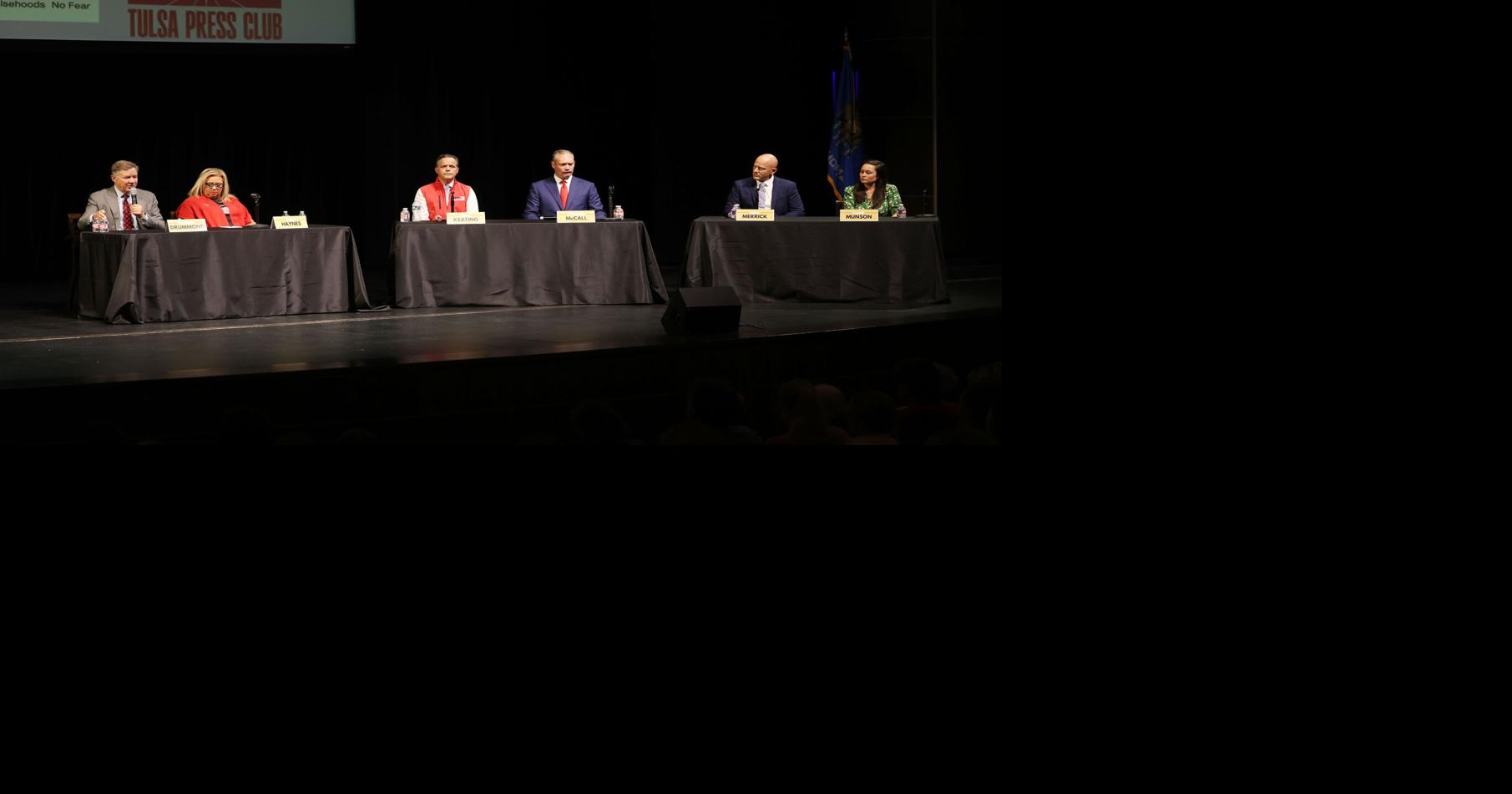 Six candidates for Oklahoma governor talk at Tulsa forum