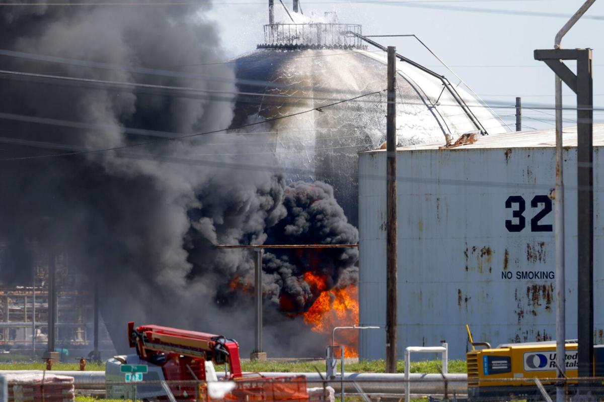 Photos: Fire at HF Sinclair refinery in west Tulsa on May 11