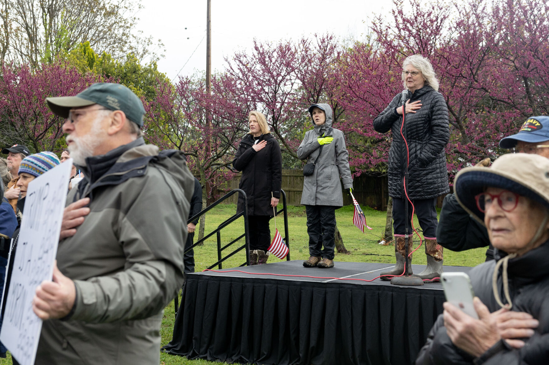 Photos: Hands Off protest at Dream Keepers Park