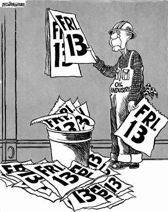 David Simspon Cartoon: Lucky 13