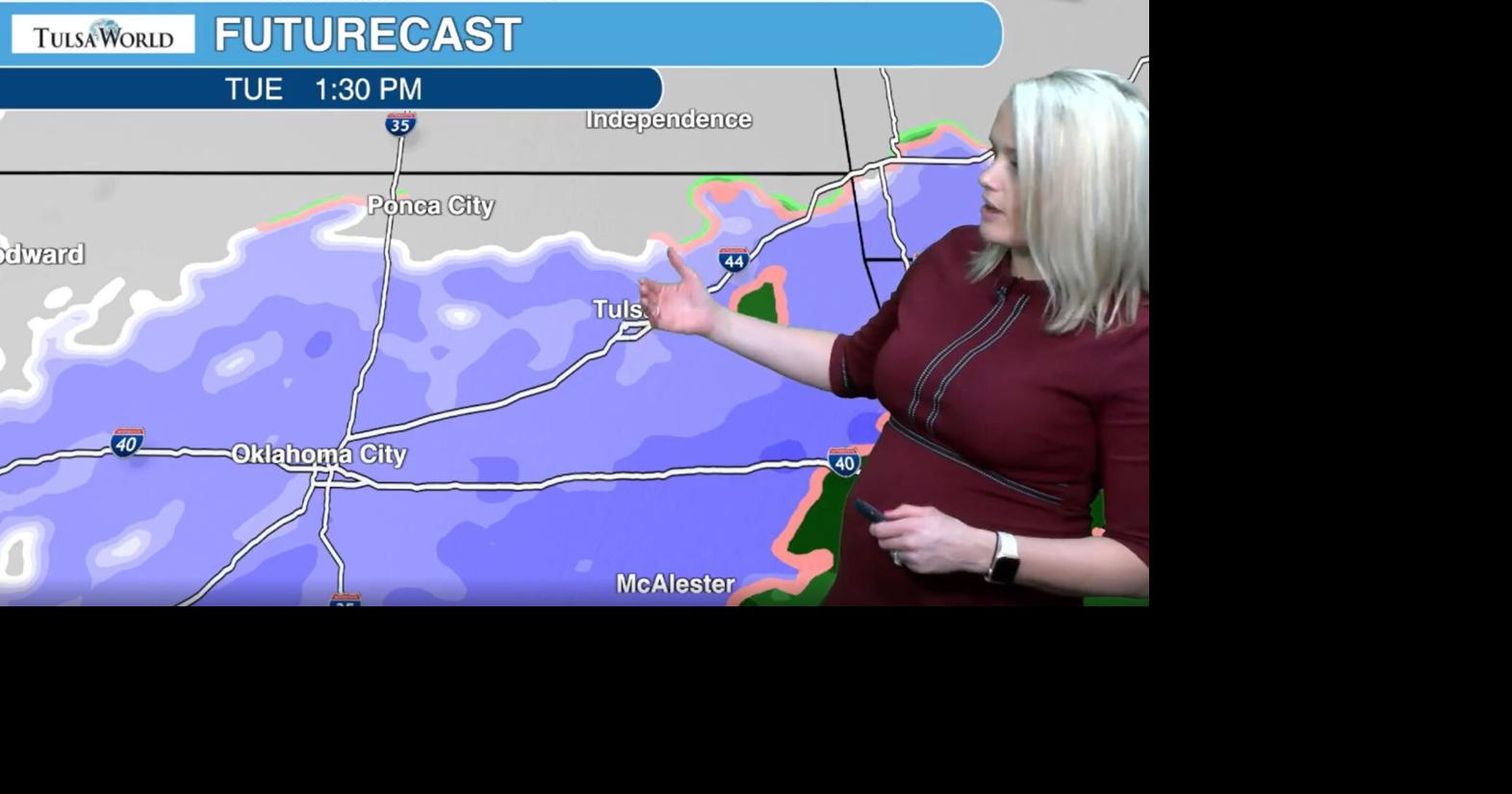 Tulsa World Meteorologist Kirsten Lang has update on the Tuesday snow ...