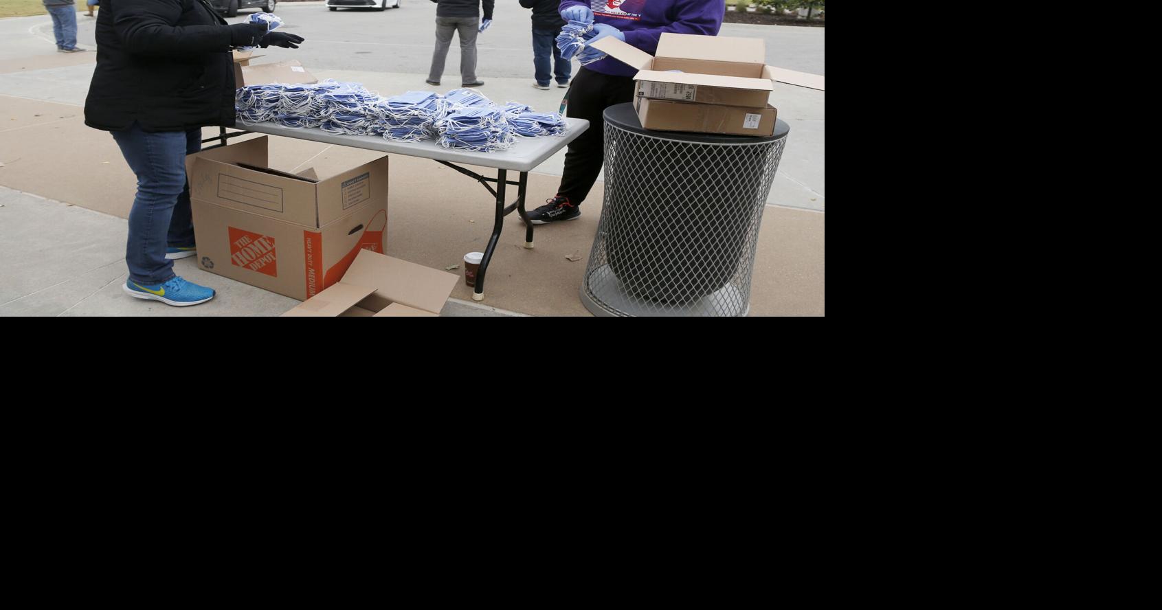 Free masks distributed by BCBS, community partners