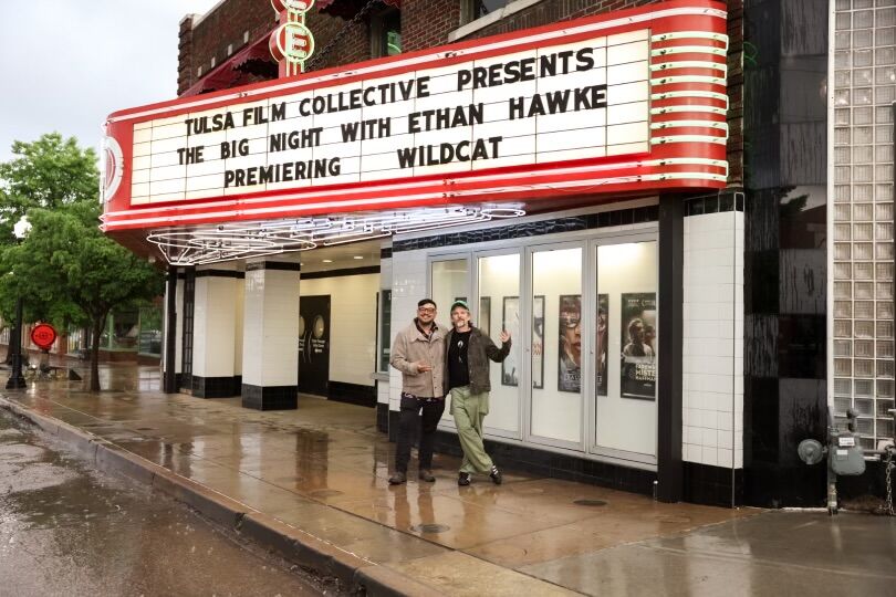 Ethan Hawke seen around Tulsa while filming a new FX series