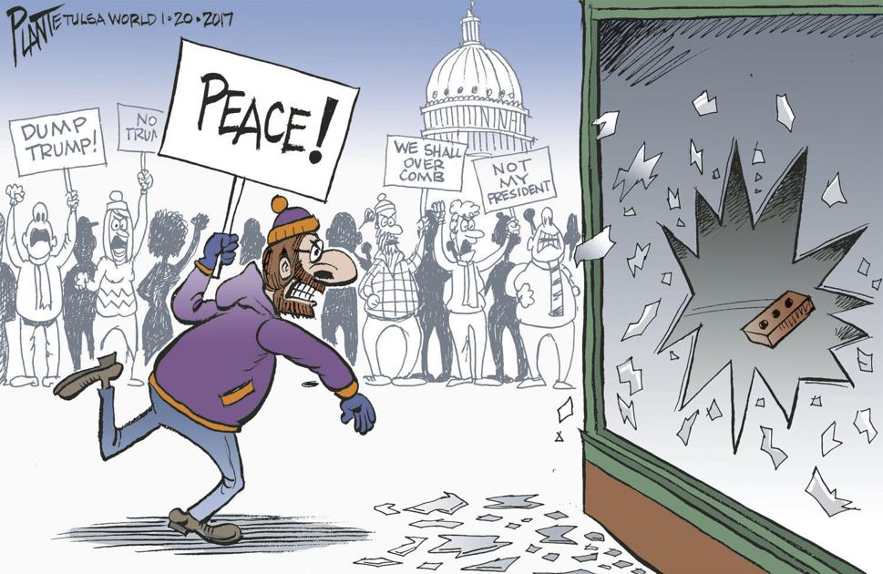 Bruce Plante Cartoon: Trump Inauguration Protesters | Editorial ...