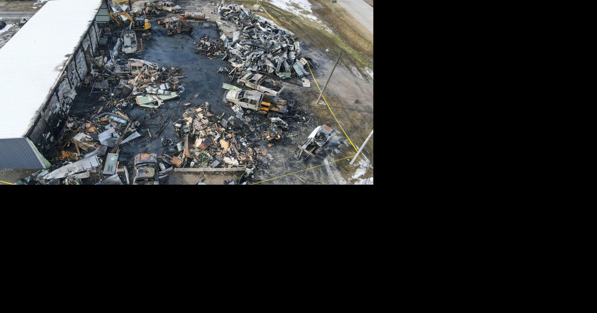 Fire destroys city of Nowata Public Works building, vehicles